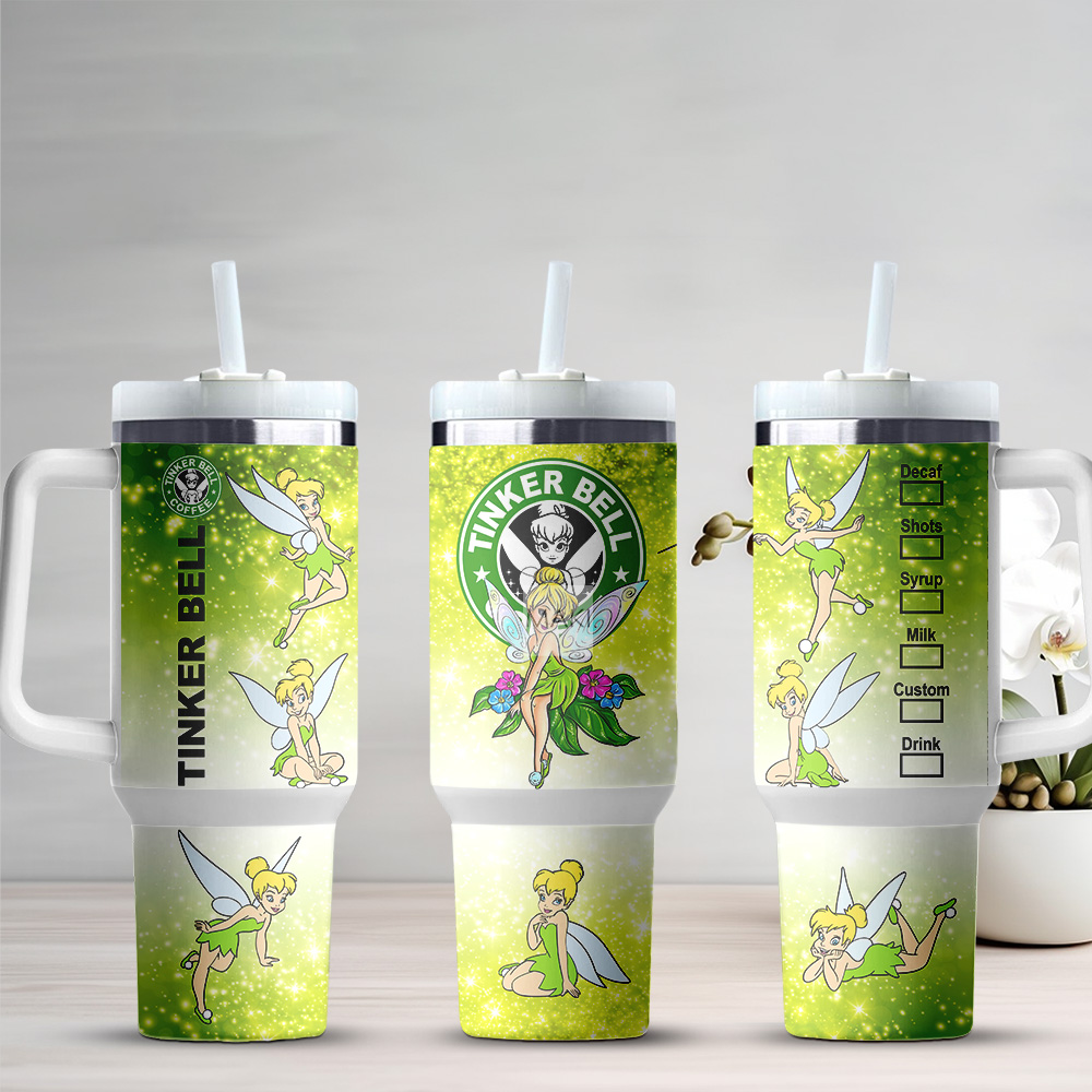 Termo tumbler Tinker Bell coffee 40oz - MAKI